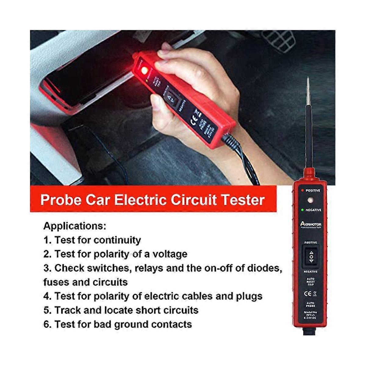Automotive Power Circuit Tester 6-24V Automotive Power Circuit ...