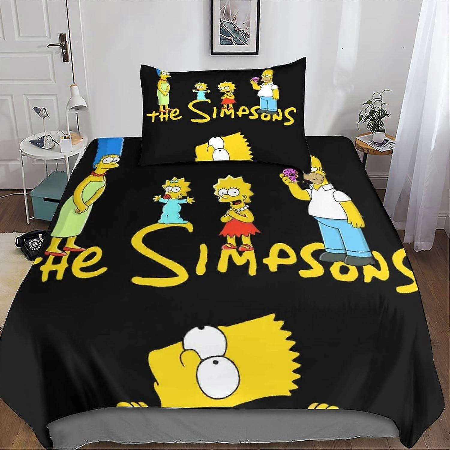 The_Simpsons Duvet Cover Pieces Bedding Set,D Animation Animation ...
