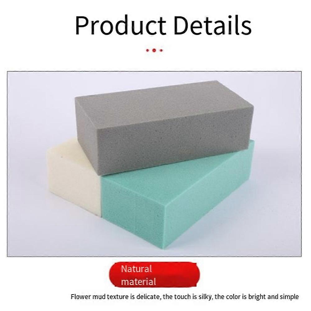 High-Density Floral Mud Arrangement, Foam Block DIY Flower Stand ...