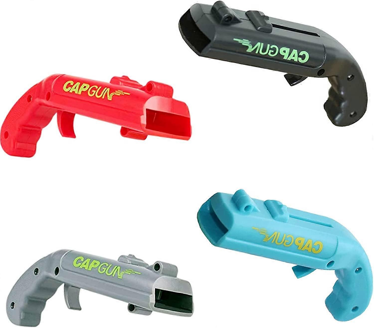 Beer Bottle Opener Cap Gun,4Pcs Bottle Top Gun Beer Opener,Funny Cap ...