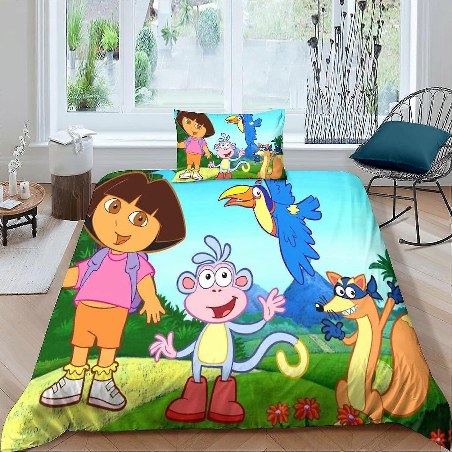Dora The Explorer Duvet Cover Print D, Microfiber Duvet Cover, Dora The ...