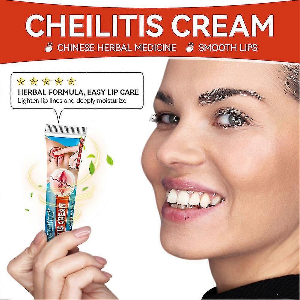 Cheilitis Cream Lip Inflammation Herpes Antibacterials Chapped Lips Ointments | Fruugo UK