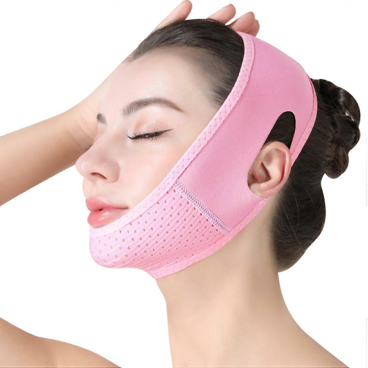 Double Chin Reducer, Double Chin Eliminator V Line Lifting Mask with Chin Strap for Women -Face ...