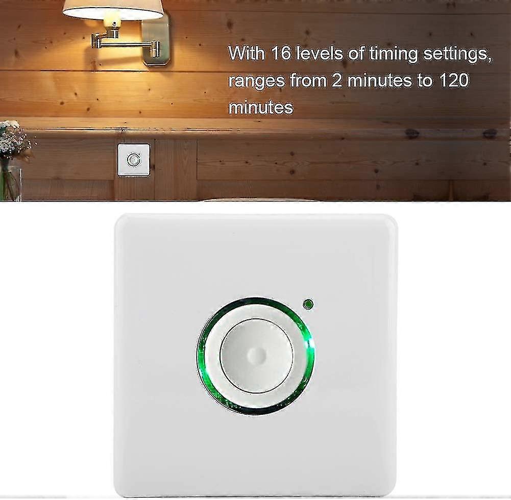 Wall Timer, Ac110-250v Outdoor Led Touch Delay Timer Switch 16 Levels ...