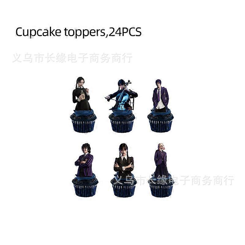 Wednesday Addams Birthday Set Supplies Party Decoration Hot TV Themed ...