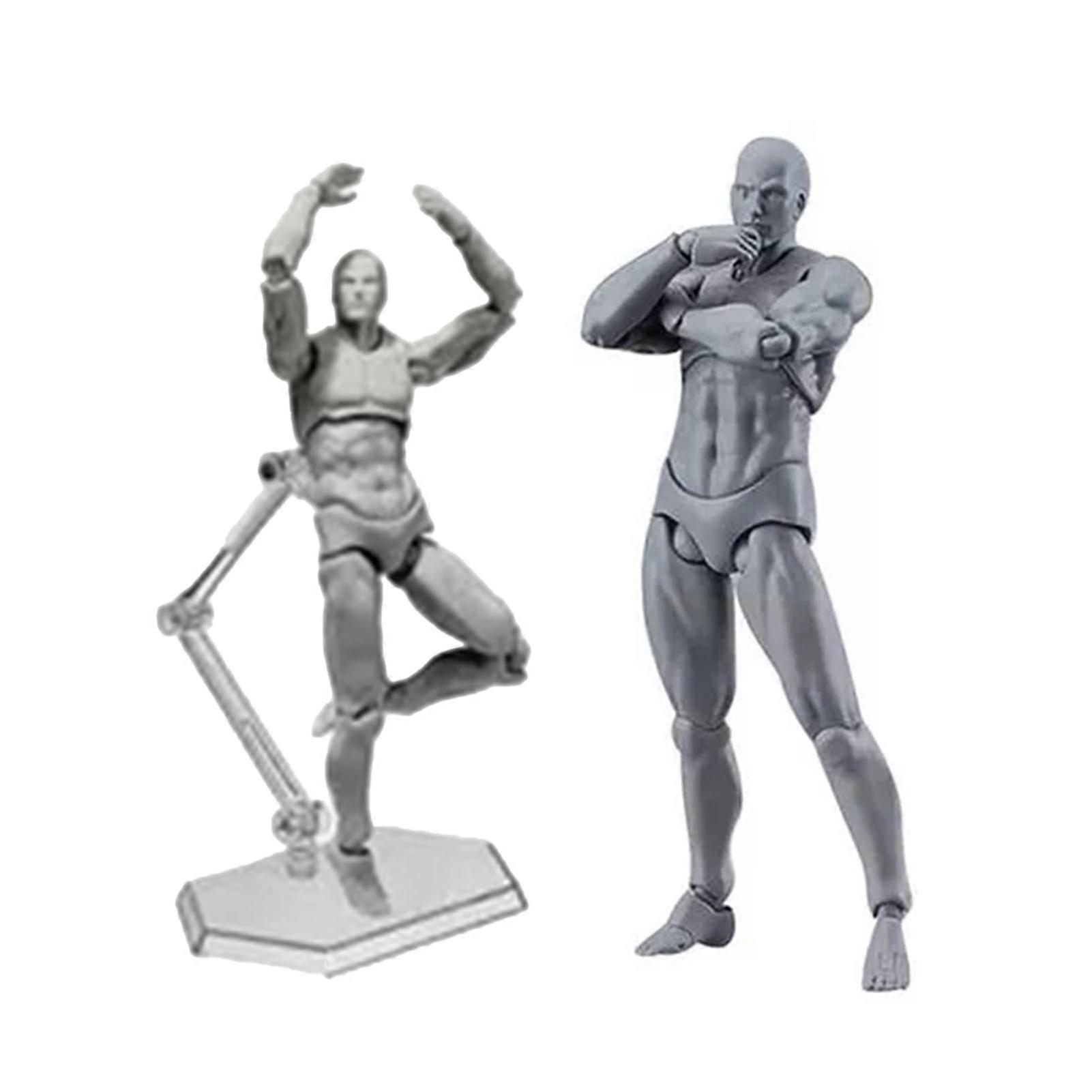 Action Figure Body Customizable Poses Movable Durable PVC Widely Used ...