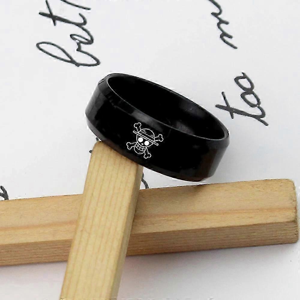 2024 new model One Piece Ring Anime Stainless Steel Rings For Men Straw ...