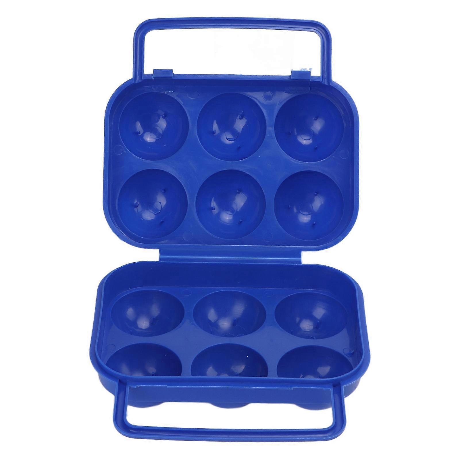 Portable Eggs Storage Carrier Case ABS 6 Grid Egg Box for Outdoor ...
