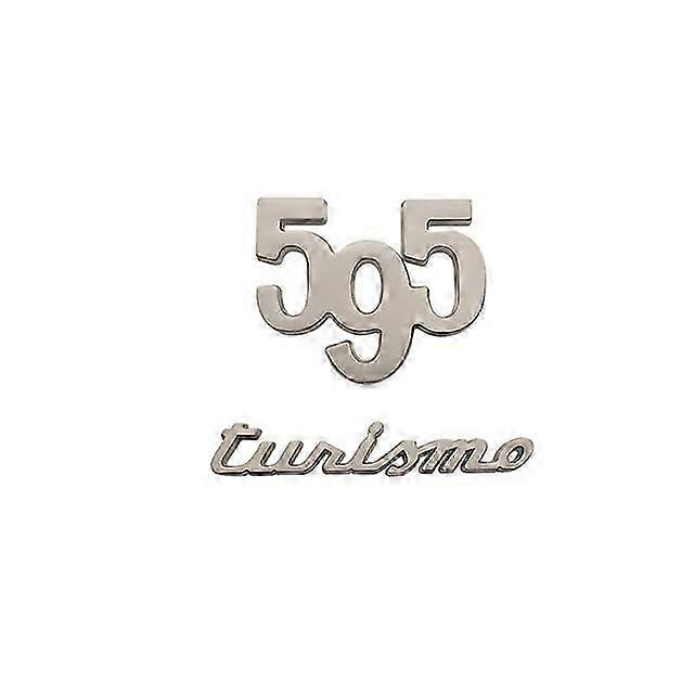 Car Sticker Metal 595 Logo Emblem Badge Trunk Decal For Abarth 695 595 ...