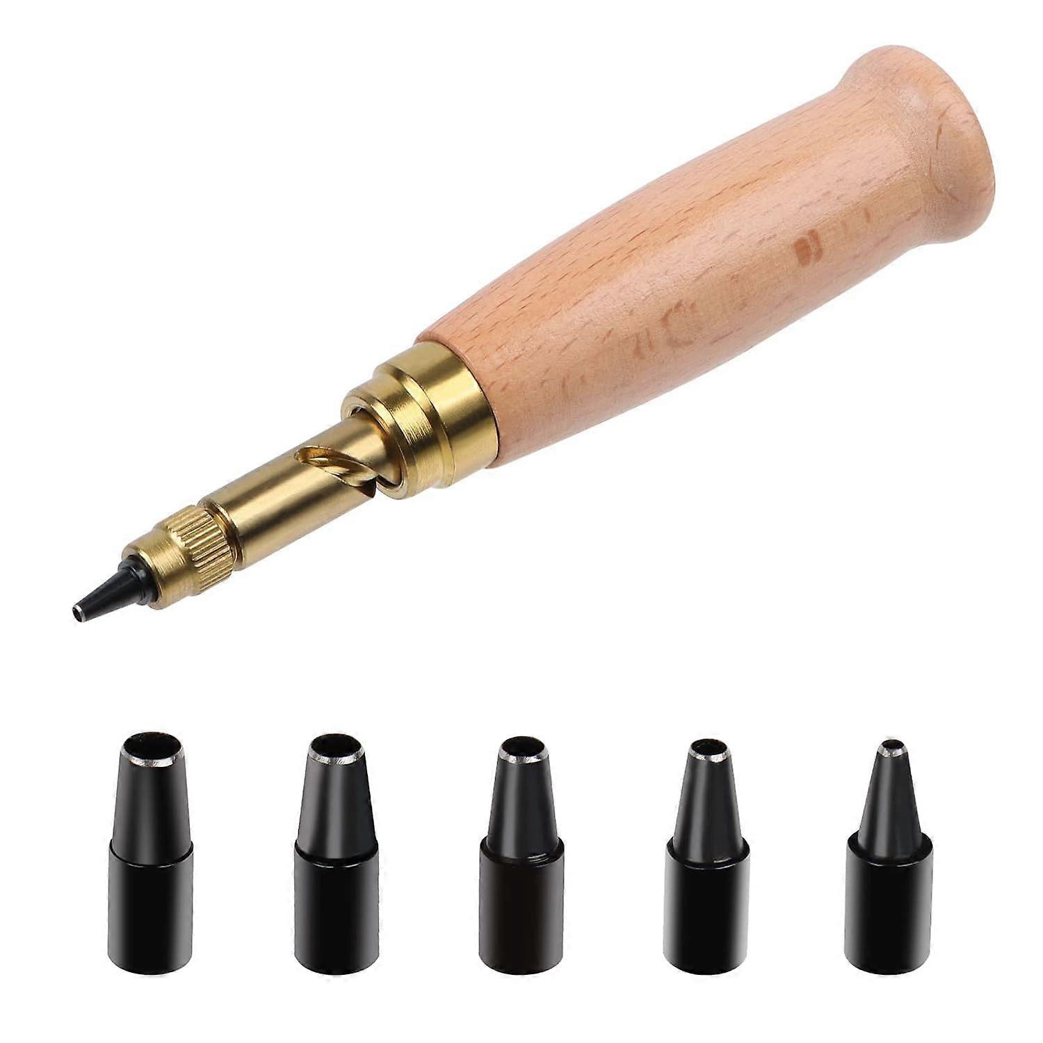Automatic Leather Hole Punch Tool, Leather Hole Punch with 6 ...