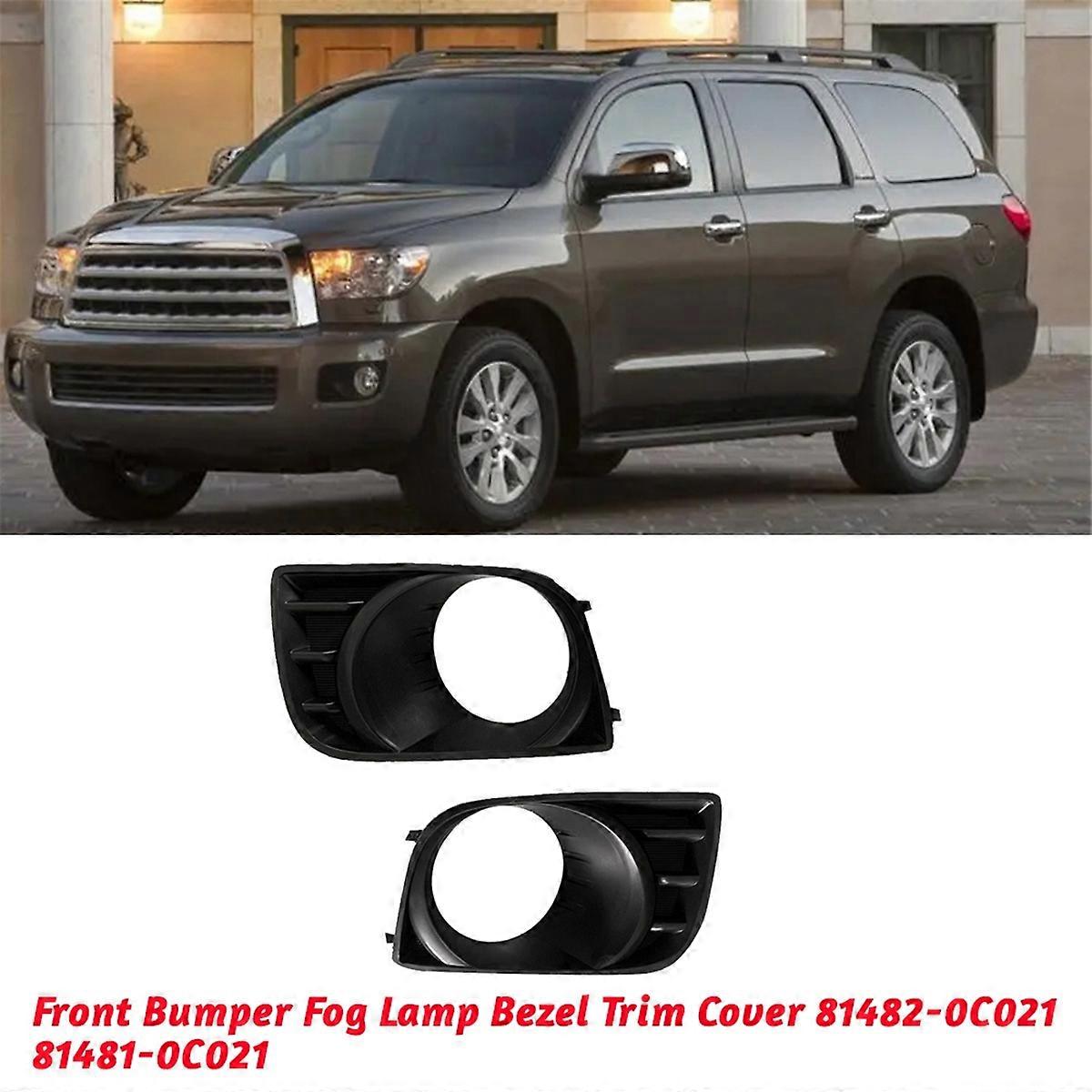 1Pair Car Front Bumper Fog Lamp Bezel Trim Cover 81482-0C021 81481 ...