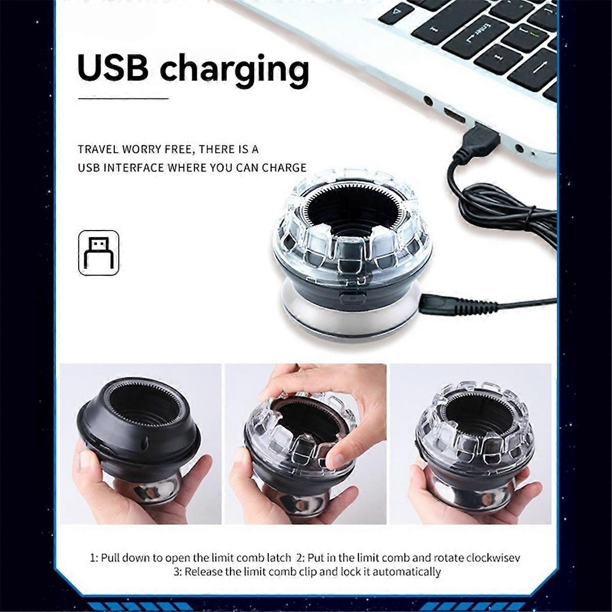 Professional Hair Clippers for Men Automatic Circular Hair Trimmer ...