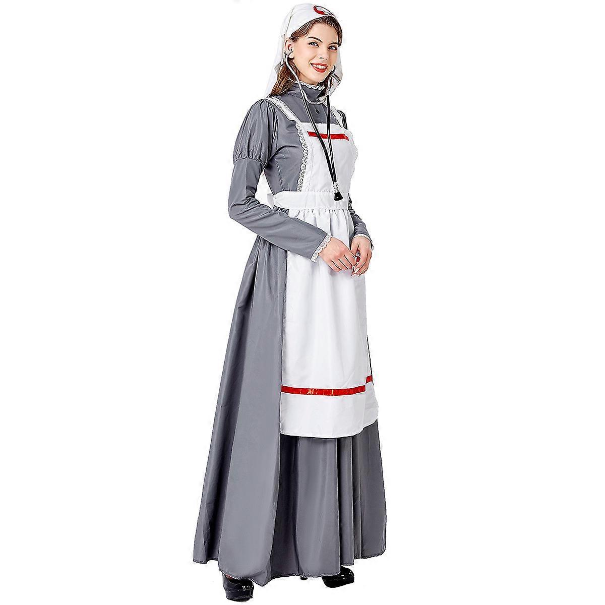 Medieval medical uniform nurse costume role play adult female ...