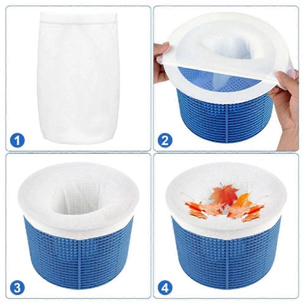20PCS Pool Skimmer Filter Pool Skimmer Sock Reusable Filter Baskets ...