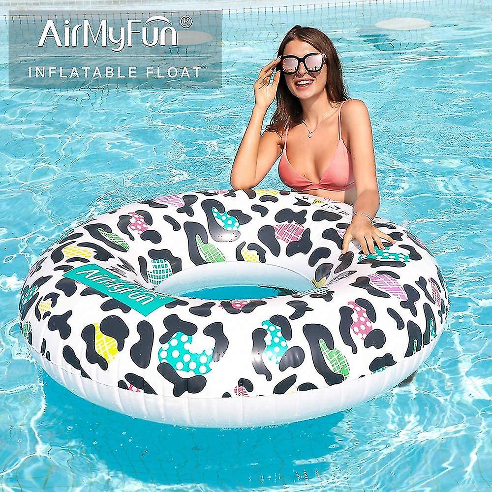 Gonflable Leopard Print Giant Pool Float, Swim Ring Pool Float Radeaux gonflables, Radeaux d’eau ...