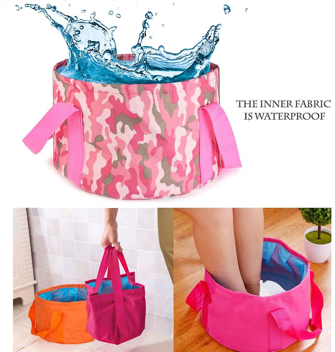 Collapsible Water Bucket Camp Bucket, Ultralight Folding Wash Basin ...