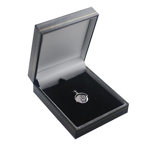 Silver 15x16mm round Good Luck spinning disc Pendant or Charm | Fruugo UK