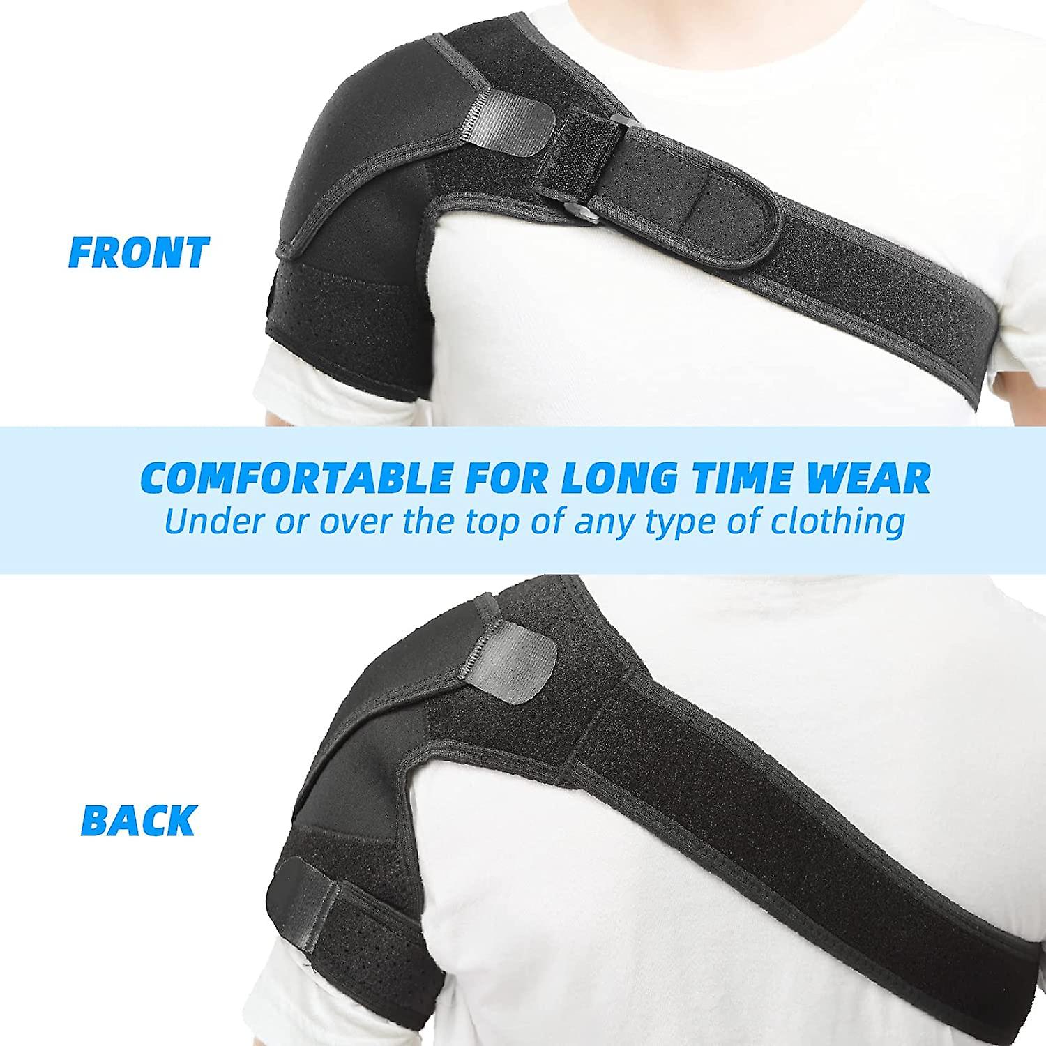 Injury Recovery Compression Support Sleeve Shoulder Brace, Sleeve Wrap ...