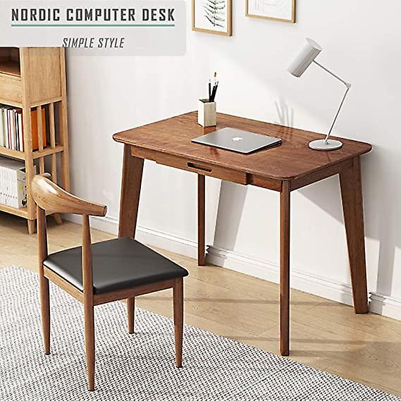 Wood Workbench Desk with Drawer Computer Desk PC Laptop Study Table ...