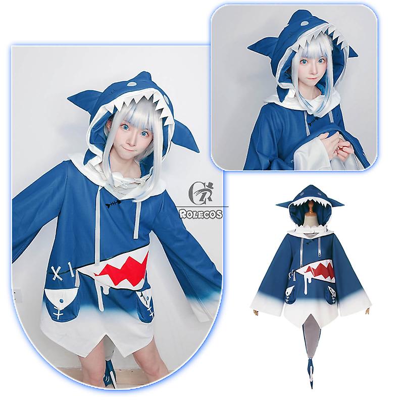 Hololive Gawr Gura Cosplay Costume Eng Shark Costume For Women ...