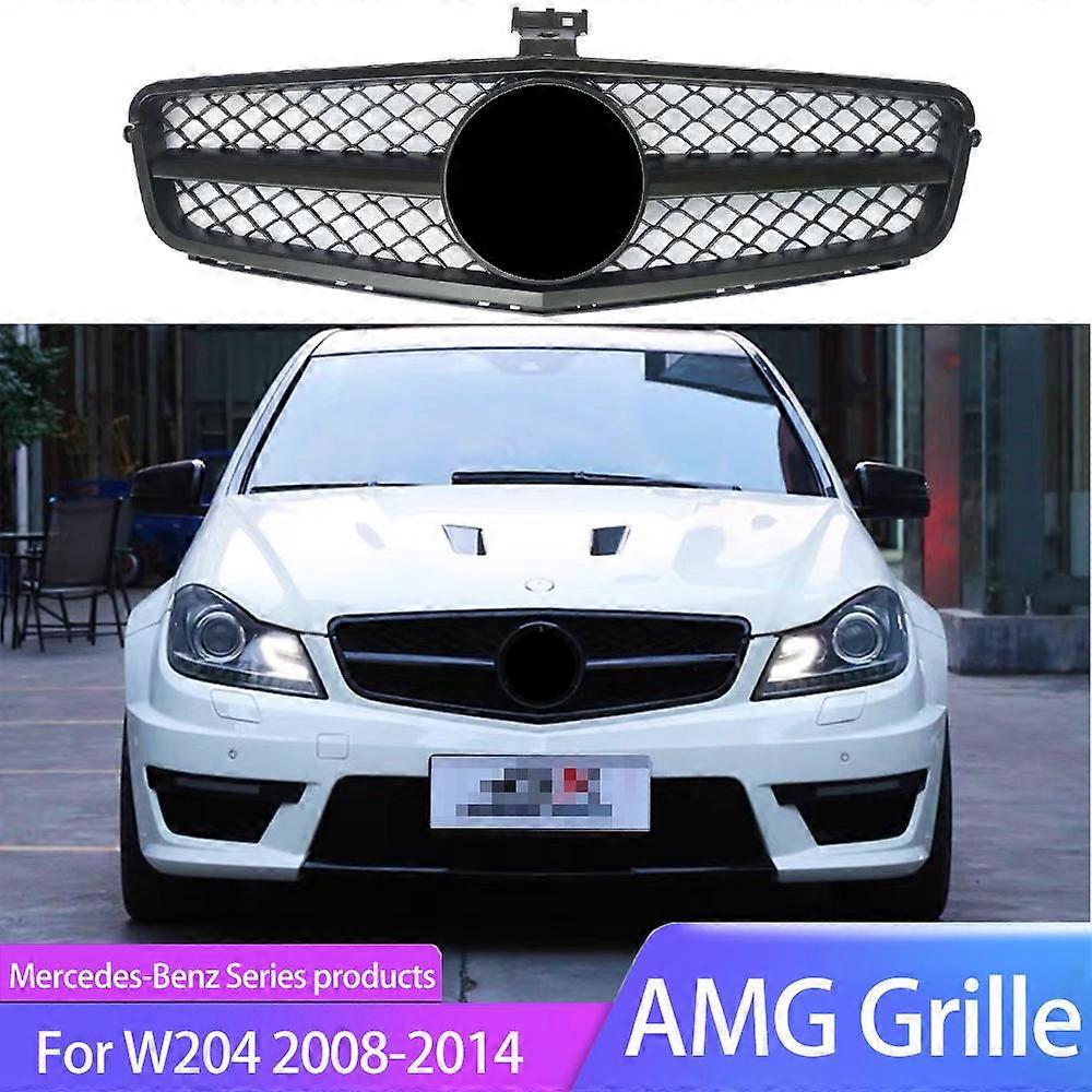 C63 Style New Car Front Grill For Benz C Class W204 C180 C200 C300 C350 ...