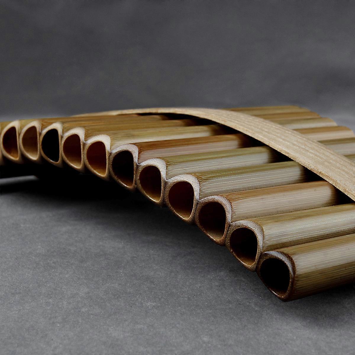15 Pipes Pan Flute G Key Folk Musical Instruments For Colour Flute De ...