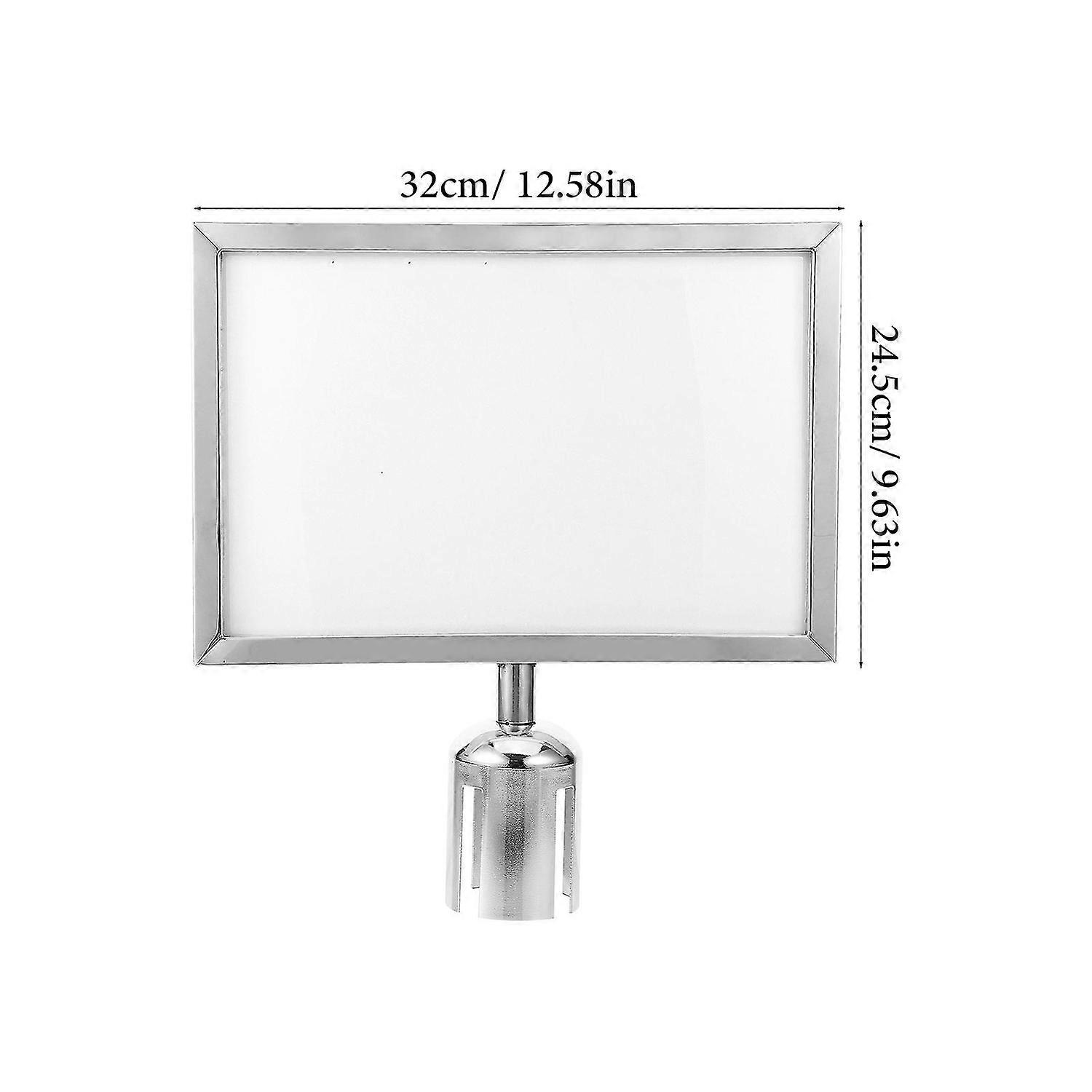 Stanchion Sign Holder Double Sided Sign Frame Stanchion Top Sign Frame ...