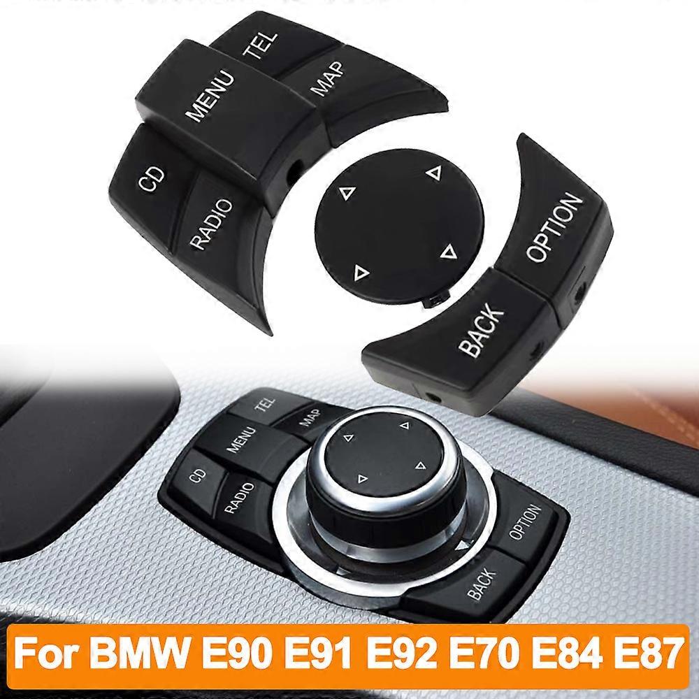 Interior CIC IDrive Multi-Media car switchKnob Menu Button For BMW E Series E60 E61 E81 E82 E87 ...
