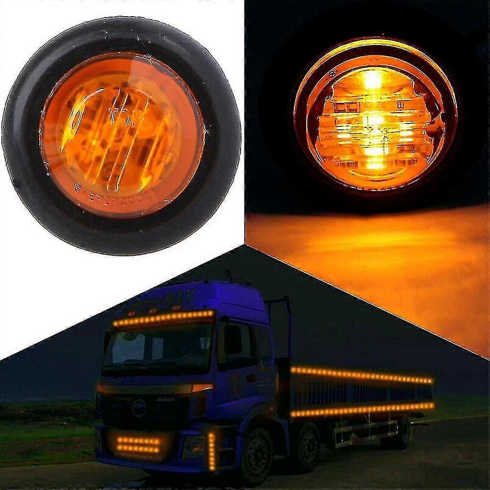 10pcs Universal Side Marker Indicator Led Light Trailer Lorry Taillight ...