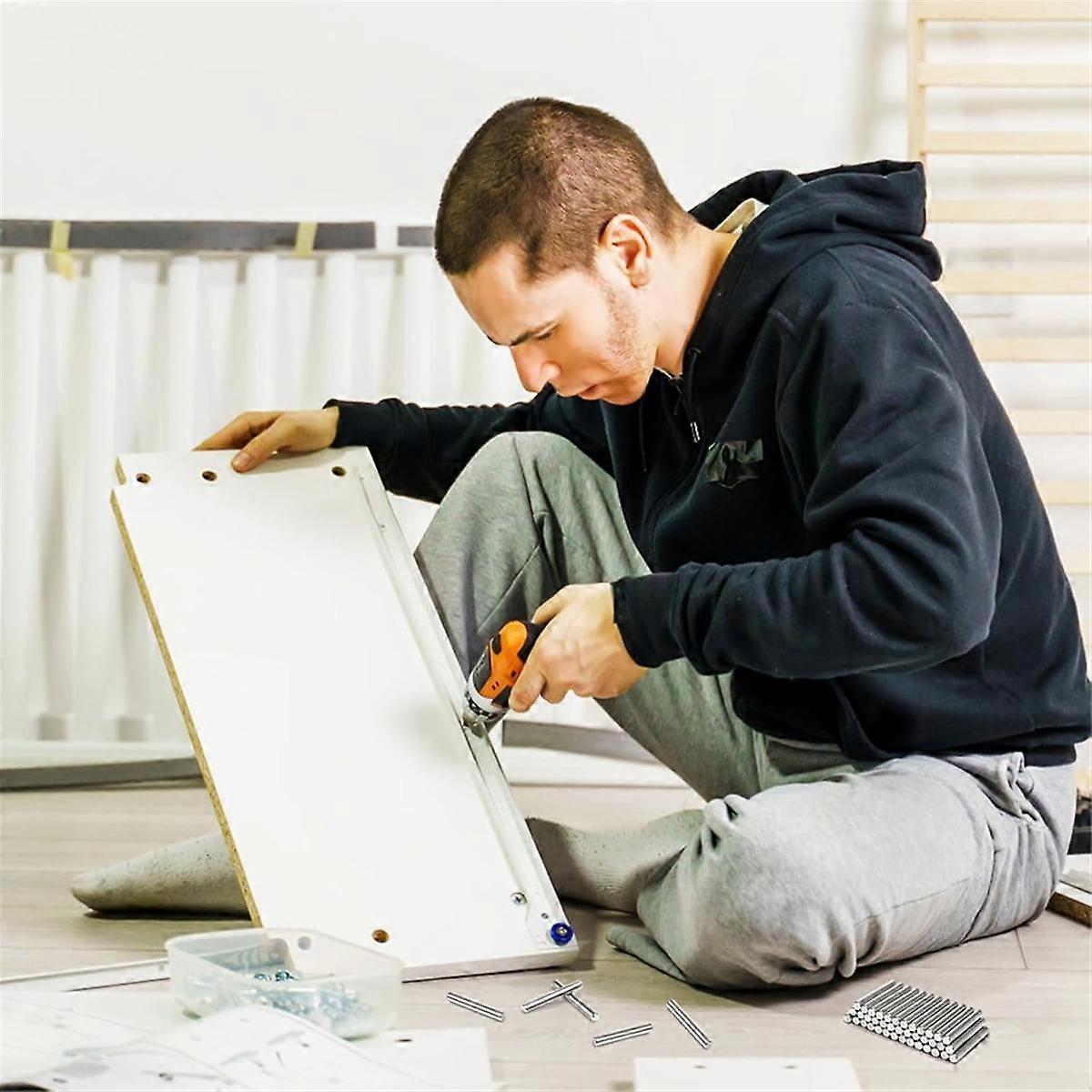 100pcs Stainless Steel Dowels, 5mm X 40mm Shelf Bracket Dowels for ...