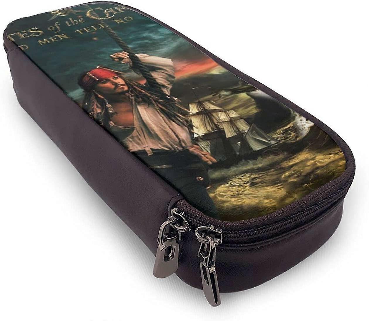 Pirates of The Caribbean Leather Pencil Case Pencil Case Stationery Bag ...