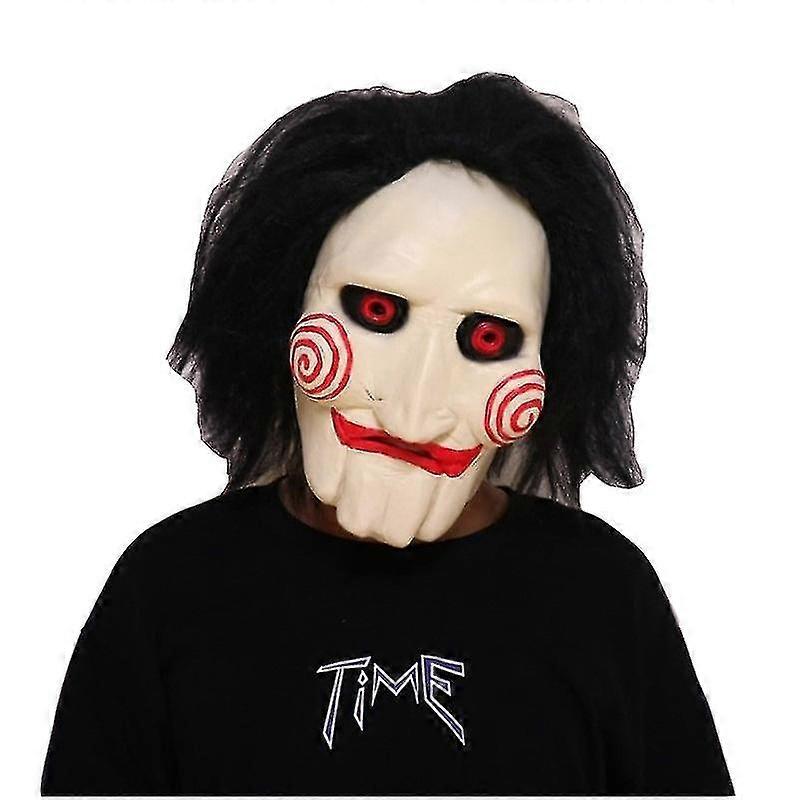 Uk A2z Halloween Full Head Latex Mask Saw Movie Jigsaw Puppet Creepy ...