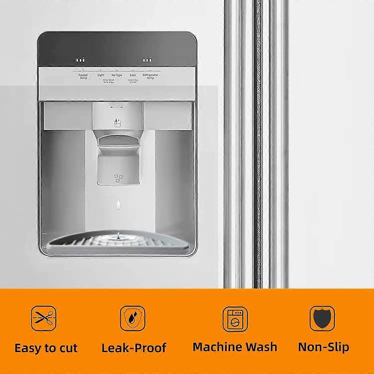 Refrigerator Drip Catcher Tray,Ice and Water Dispenser Silicone Pan ...