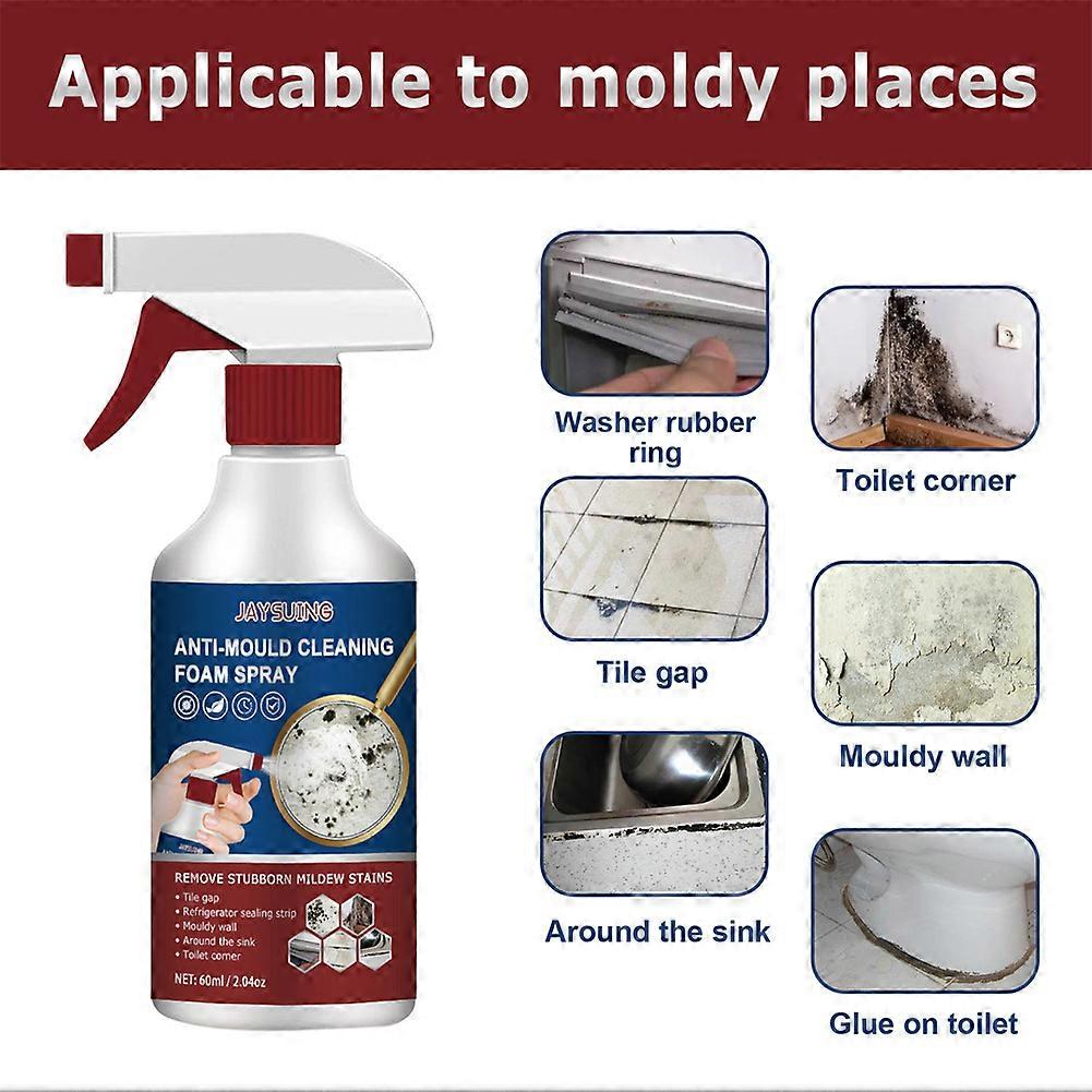 1-3x Anti-Mould Cleaning Foam Spray Effective Mould Remover Agent ...