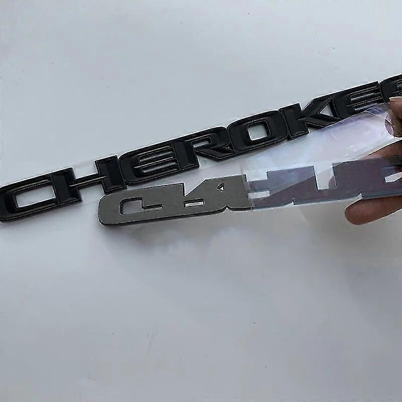 3d Abs Chrome Black Logo Grand Cherokee Emblem Letters Nameplate Car ...
