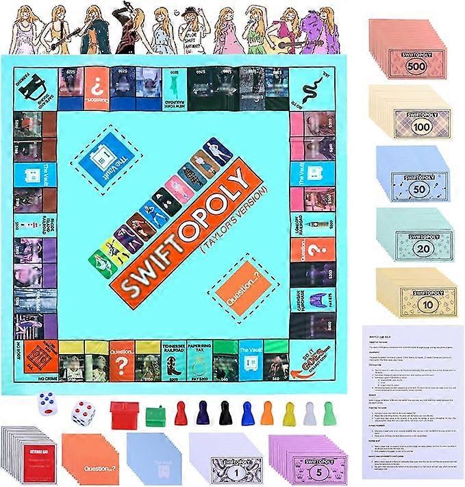 Music Board Game, Fun Music Games for Game Night, Monopoly Board Game ...