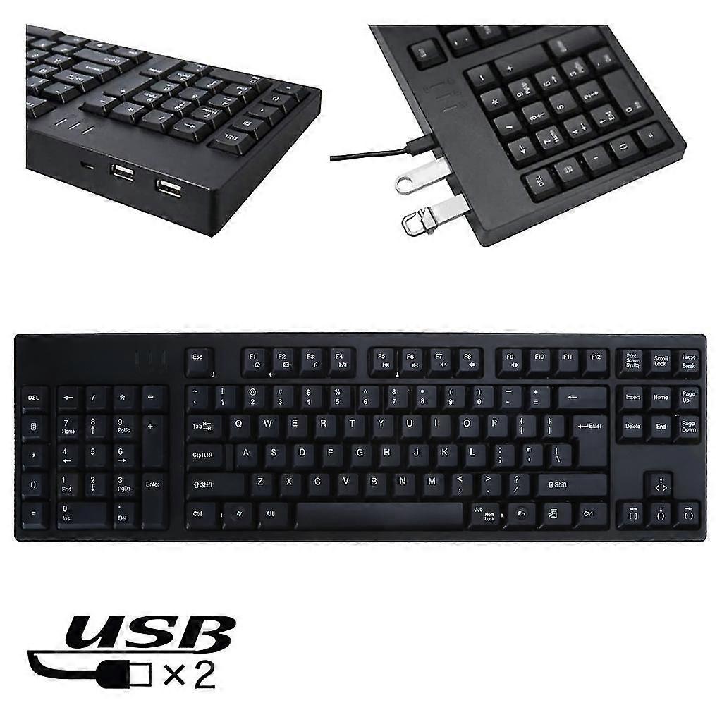 Left Handed Ergonomic Keyboard with Integrated Number Pad and USB ...