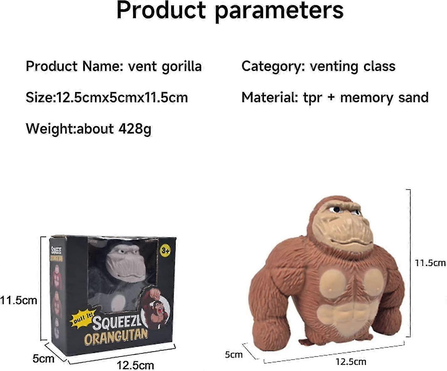 Stretchy Monkey Toys, Splat Monkey Stress Relief Toy, Squeeze Monkey ...