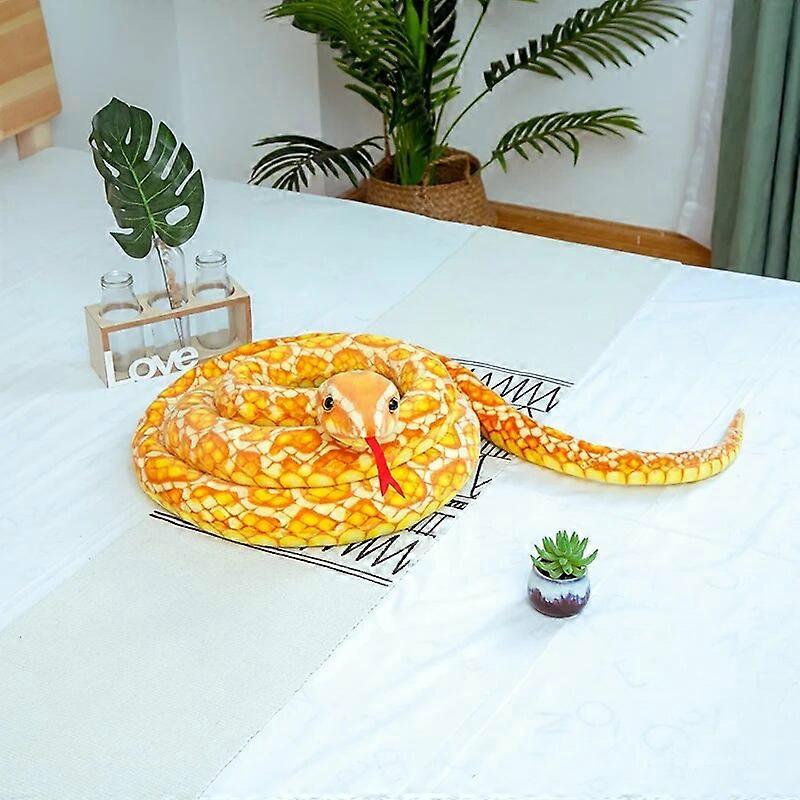 300 CM Real Life Snake Plush Toy Giant Boa Cobra Simulation Long Snake ...