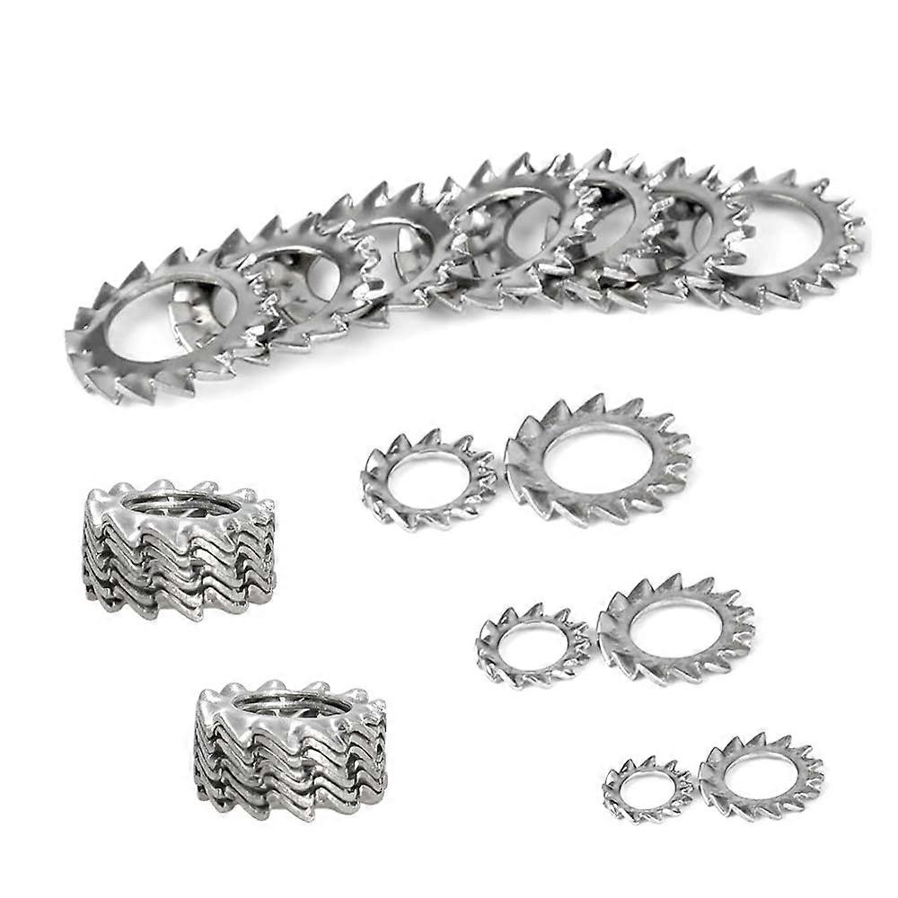 Tooth Lock Washers 300pcs Stainless Lock Washer Toothed Washers Lock ...