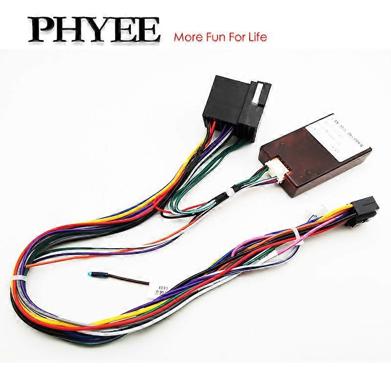 ISO Cable Adapter CAN Bus Decoder Box 16 Pin Plug Connector Car Android ...