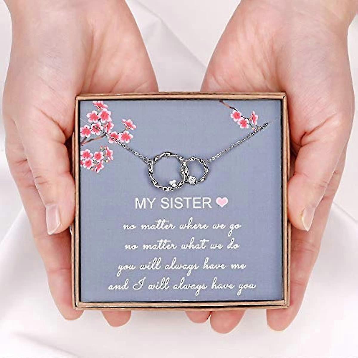 Sister Gifts From Sister - Sterling Silver Two Interlocking Infinity ...