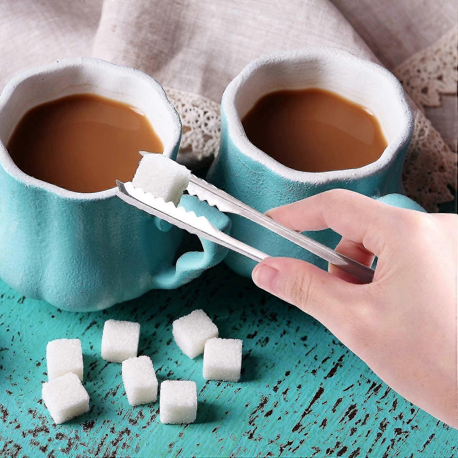 12 Pcs Candy Tongs, Icing Sugar Tongs, Stainless Tongs, For Ice Cream ...