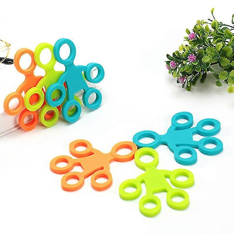 Hand Gripper Silicone Ring Finger Expander Exercise Antistress Fitness ...