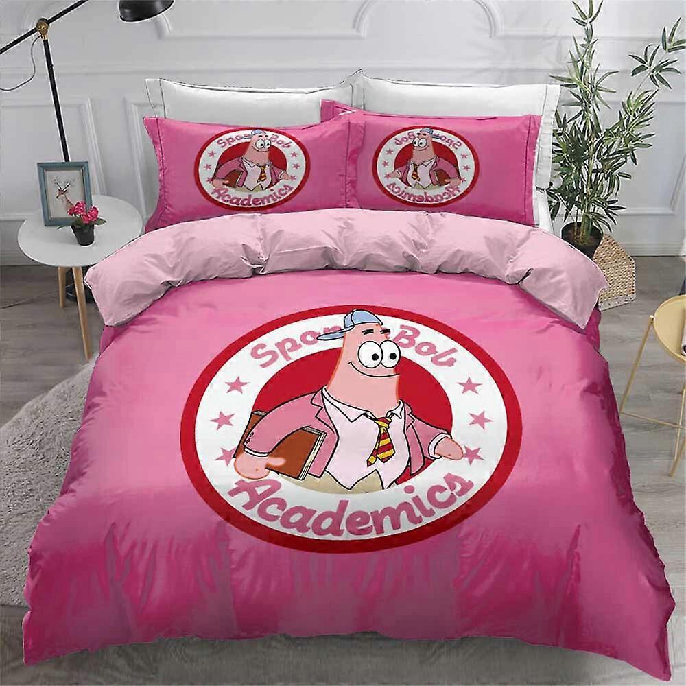 v3134 Bed Sheets SpongeBob Patrick Star Bed Doona Duvet Cover Set Bed ...