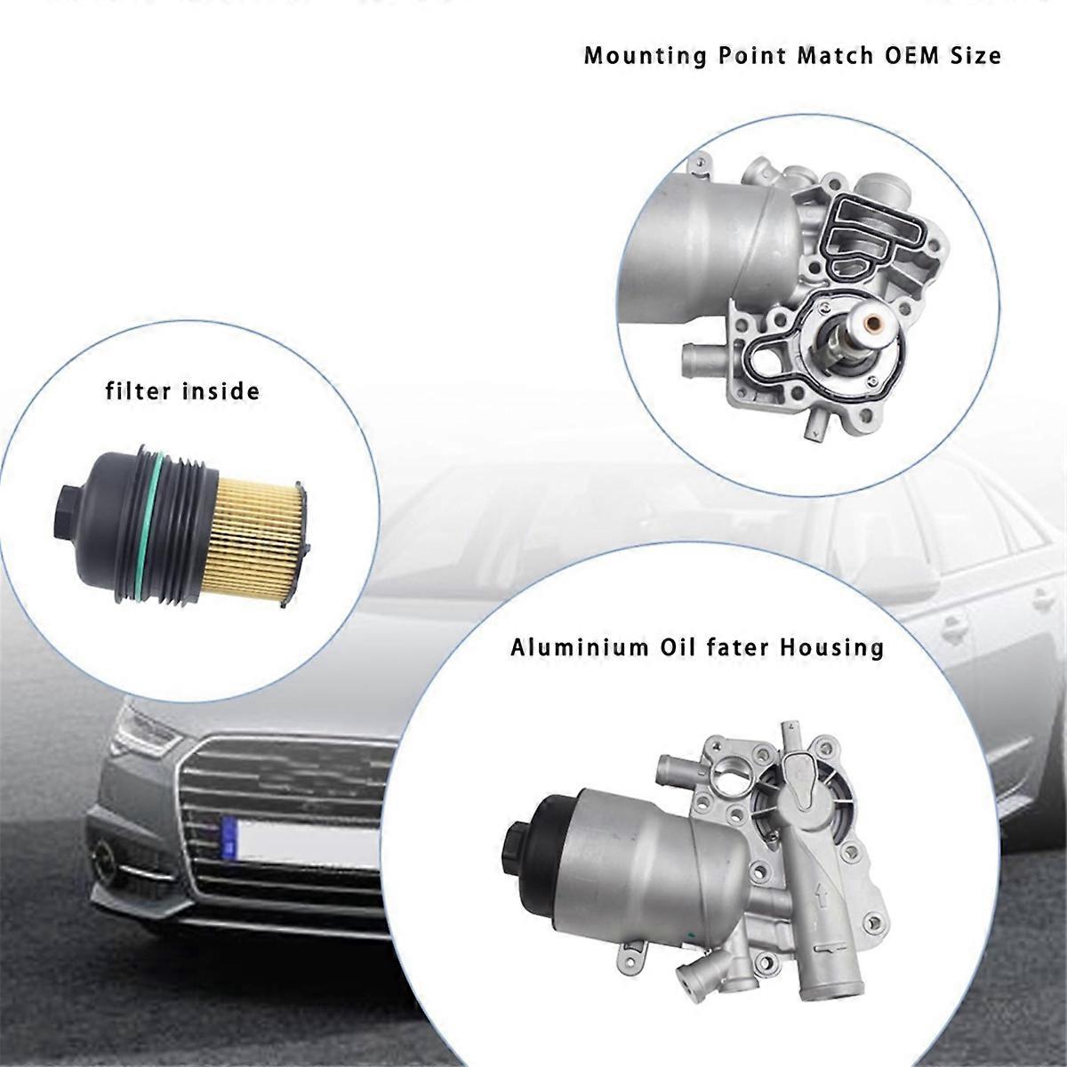 Engine Oil Filter Base Assembly Aluminum Modified Oil Filter Housing ...