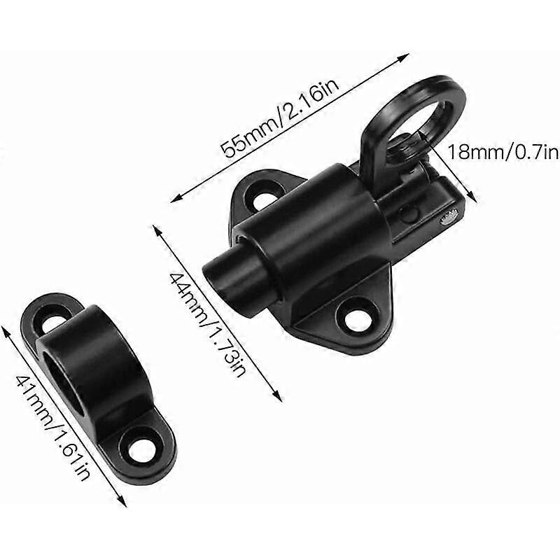 2 Pieces Sliding Gate Lock Spring Loaded Sliding Gate Lock Sliding ...