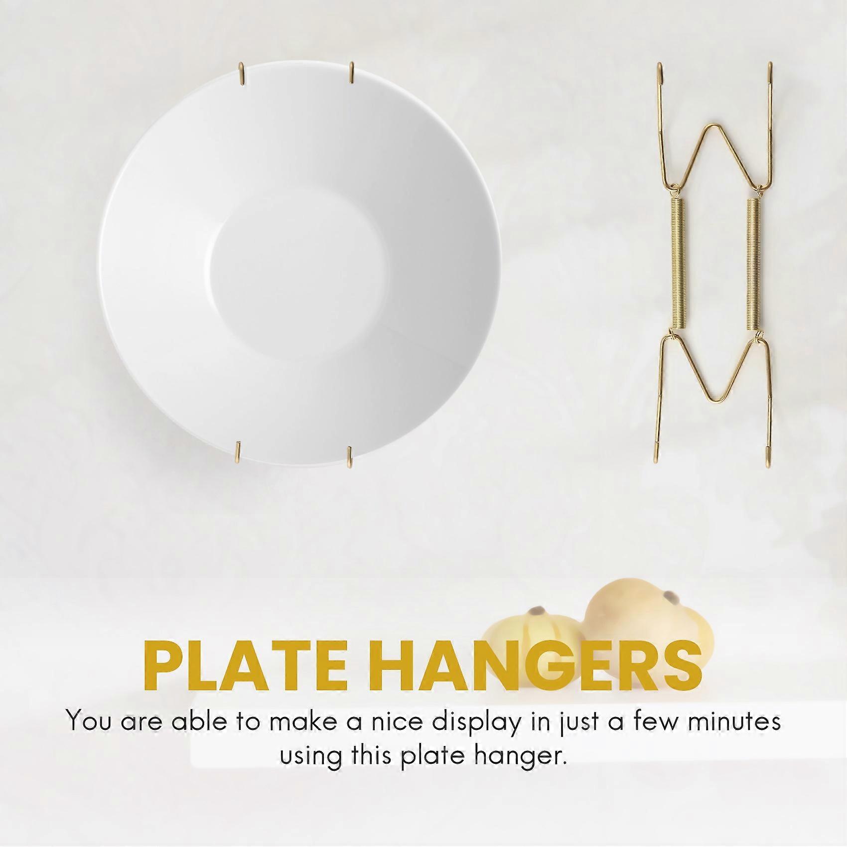 10 Pack Plate Hangers, 6 Inch Wall Plate Hangers and 10 Pack Wall Hooks ...