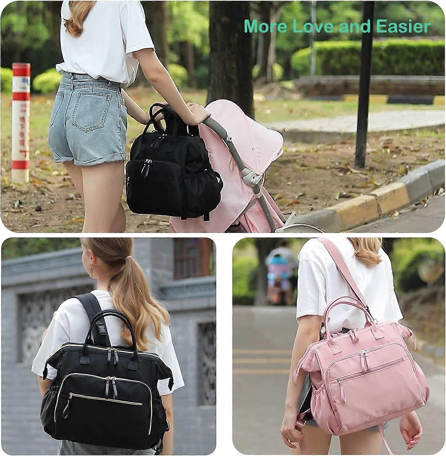 Convertible cloth bag tote, wide open 14 pocket cloth backpack changes ...