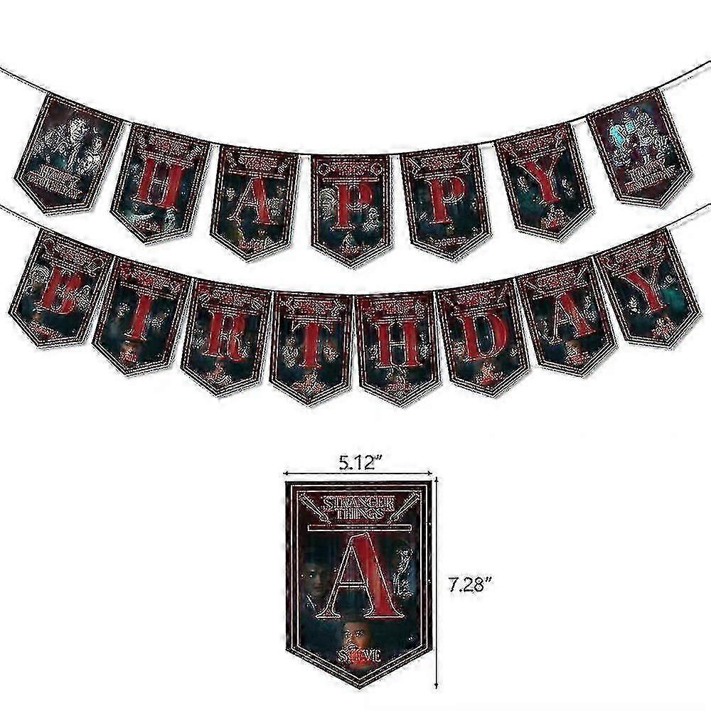 Stranger Things Theme Birthday Party Decoration Backdrop Balloons ...